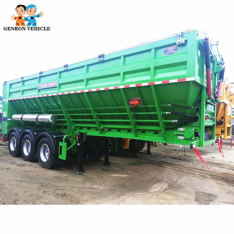 Heavy Duty 3 Axles 60T Caterpillar Box Truck Trailer Genron Brand Used ...