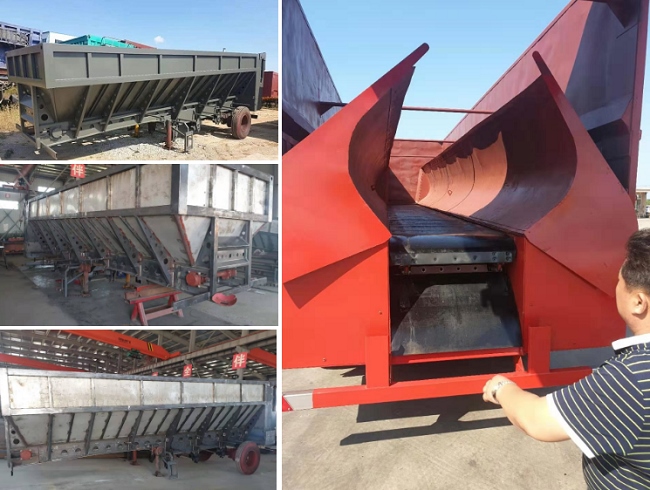 Leaf Spring Crawler Sandstone 35cbm Dump Semi Trailers