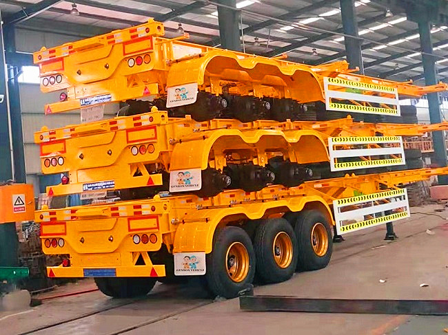 Skeleton Hydraulic Container Trailer