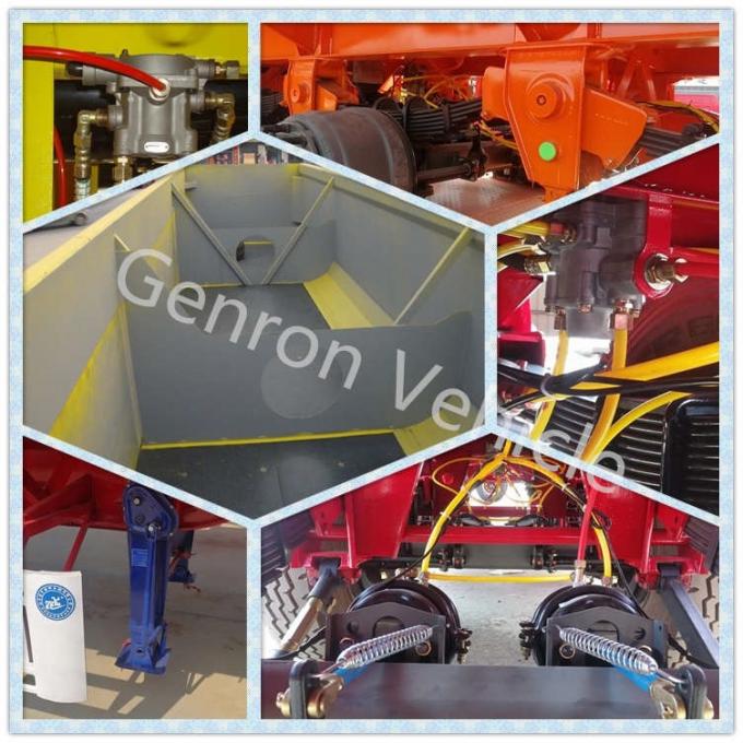 50T 60T 3 Axles Genron Brand With Mechanical suspension Dump Tipping ...