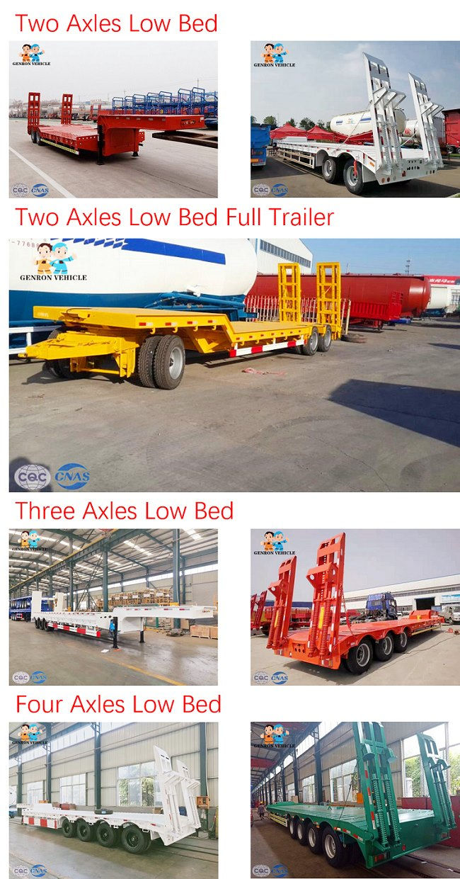 150T Heavy Duty Low Bed Trailers