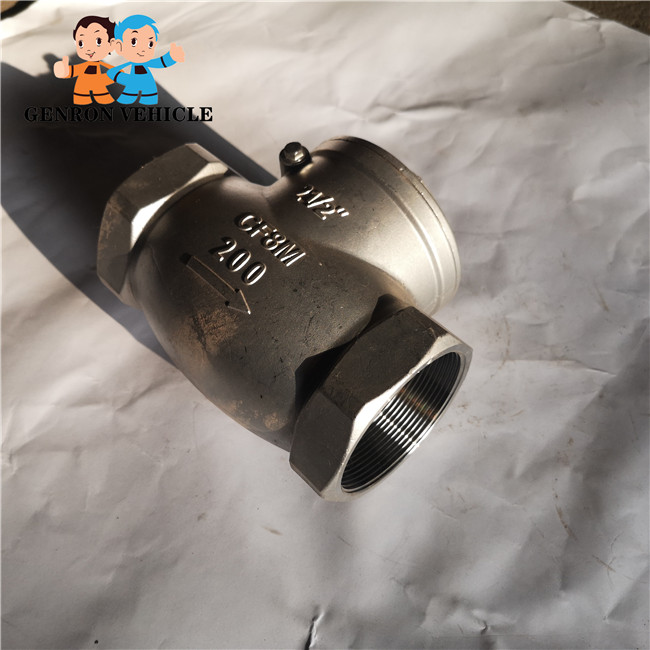 Trailer Hydraulic Water Flow Control 2 1/2" Npt Swing Check Valve