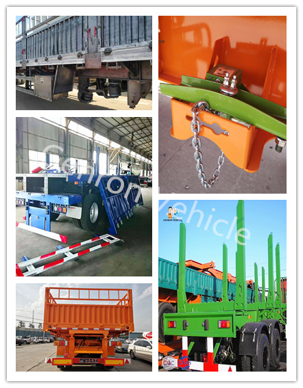 Space Frame Drawbar 30t Triaxles Cargo Container Trailer