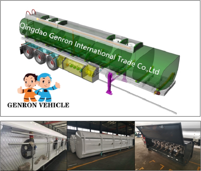 Air Suspension Nitrogen CO2 Oxygen Cryogenic Liquid Tanker Trailer