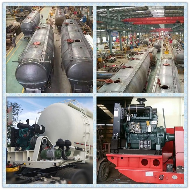 Pneumatic Hydrated Lime 50m3 Silobas Dry Bulk Tanker Trailer