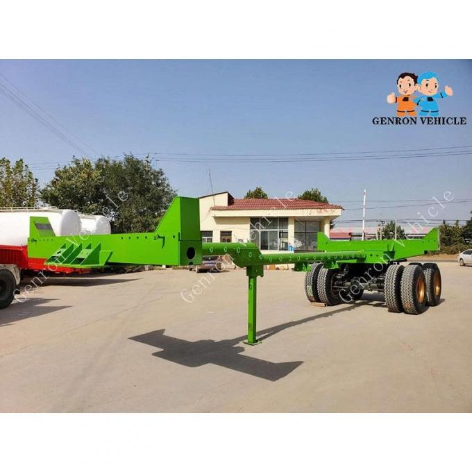 12R22.5 Tire Wood Transport Genron Small Timber Trailer