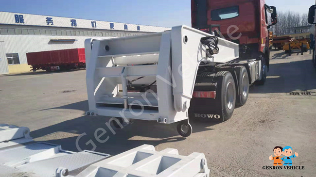 12kw 80-100 Tons Transport Genron Low Bed Semi Trailer