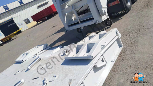 12kw 80-100 Tons Transport Genron Low Bed Semi Trailer