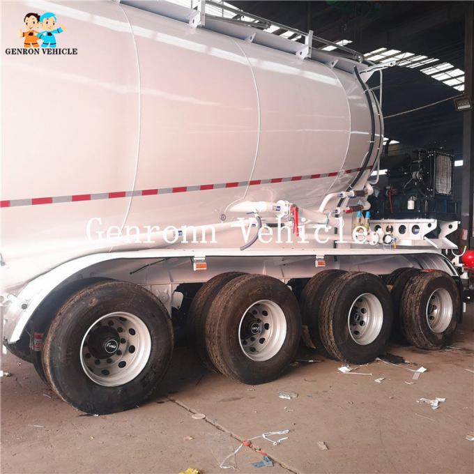Mechanical Suspension 4 Axles 45M3 Cement Tanker Trailer