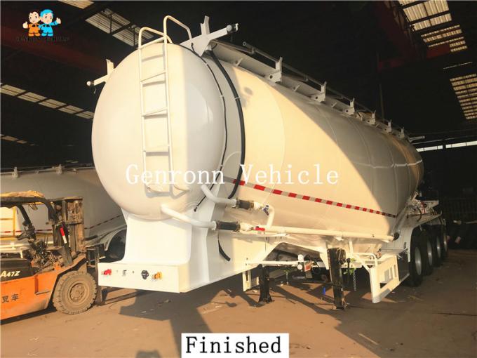 Mechanical Suspension 4 Axles 45M3 Cement Tanker Trailer