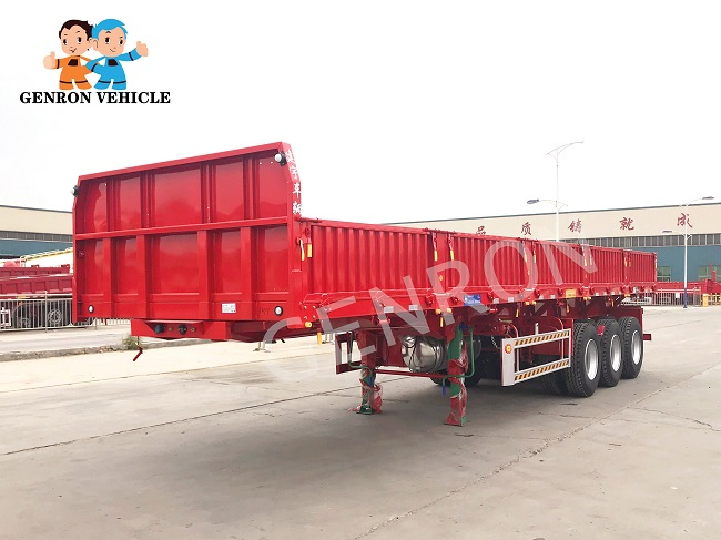 30T - 40T Drop Side Dump Trailer With 13T FUWA Axle