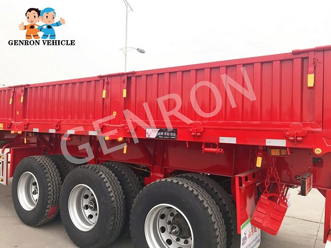 30T - 40T Drop Side Dump Trailer With 13T FUWA Axle