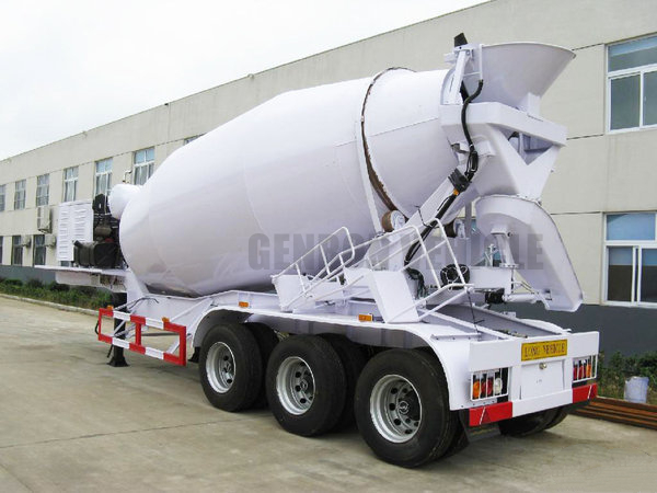 14m3 Construction Truck Trailer Semi Trailer Mounted Concrete Mixer
