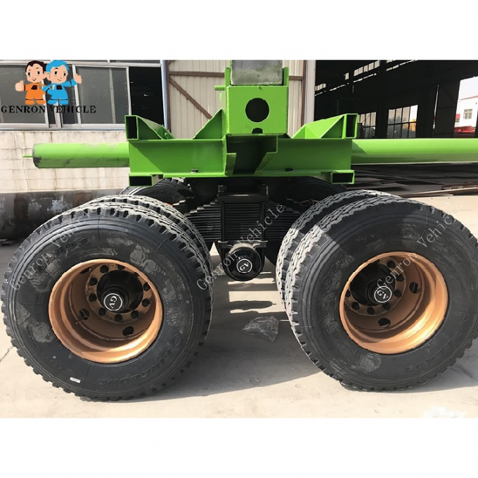 Trees Transport Big Capacity 60T Log Loader Trailer With Crane in Tractor