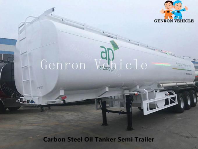 Genron Vehicle Bulk Cement Tanker Semi Trailer With HOWO Tractor