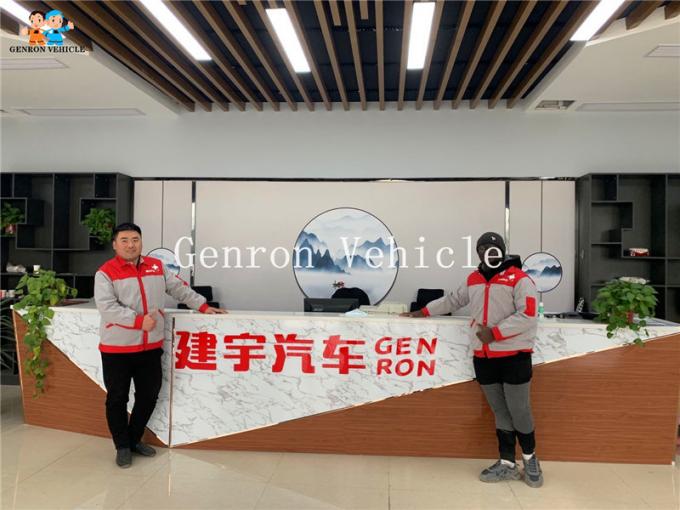 Genron Vehicle Bulk Cement Tanker Semi Trailer With HOWO Tractor