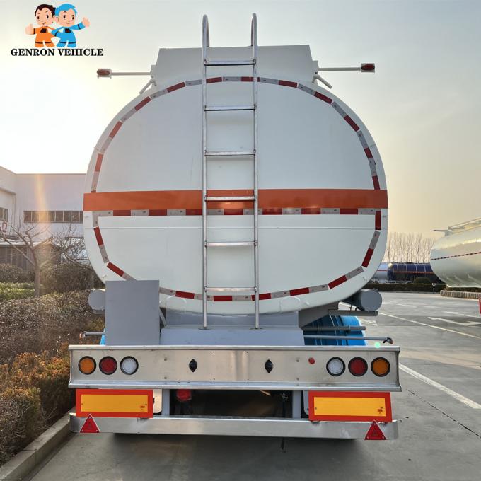 Genron 45000L 3 Axles 3 Silos Fuel Tanker Semi Trailer Tanker Truck