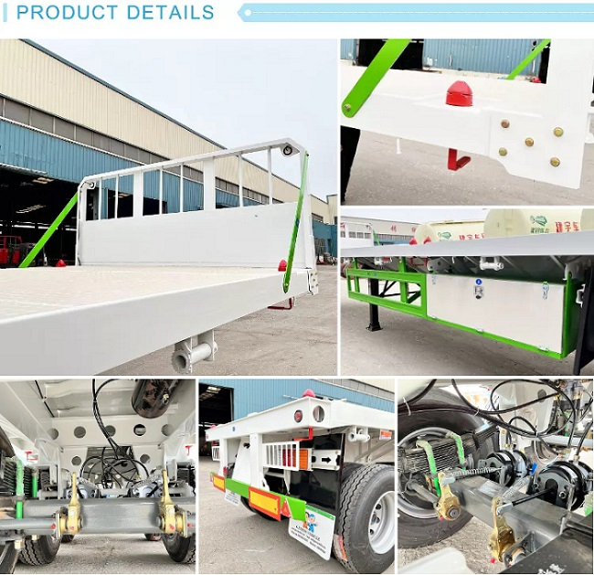 Durable Bulk Cargo Load Flatbed Semi Trailer For East Africa